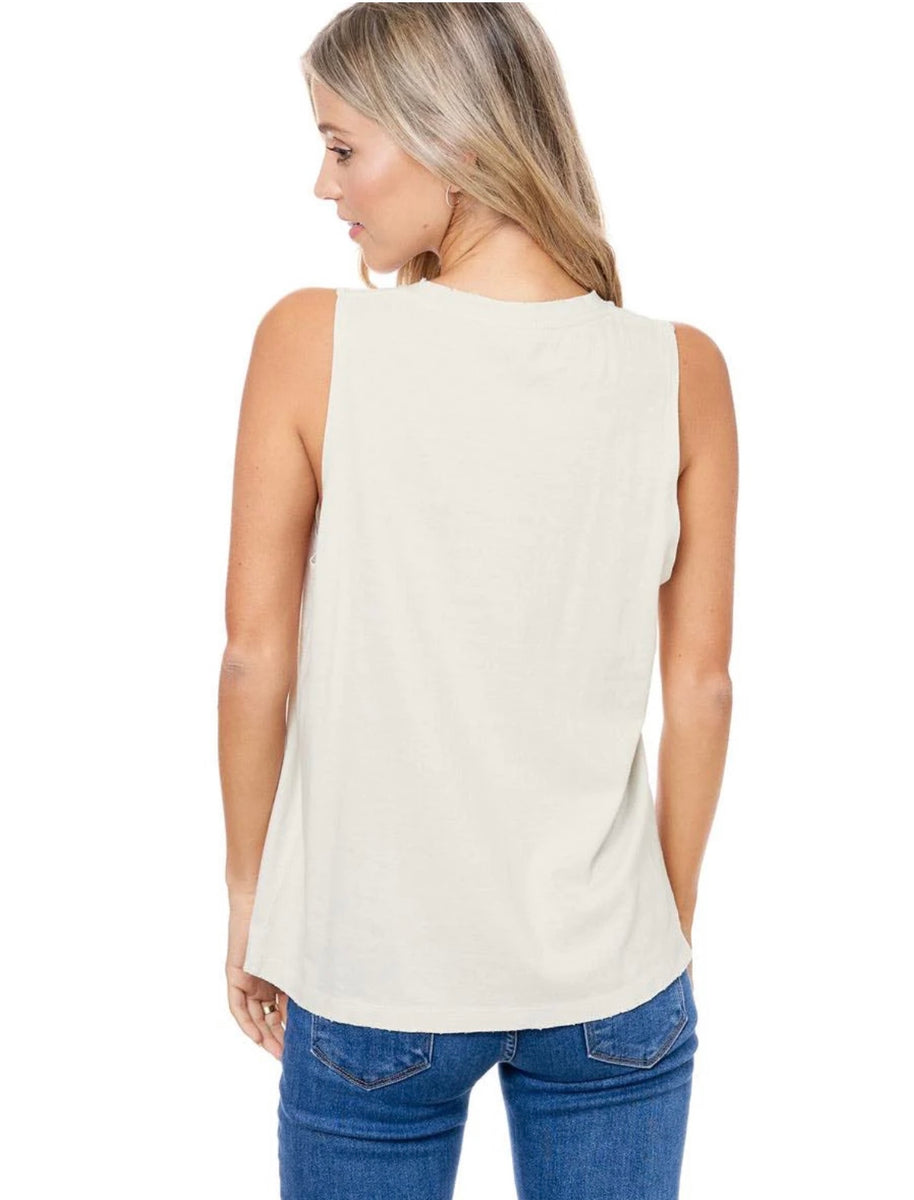 Wild West tank ( cream color )(sale) – Six shooter boutique